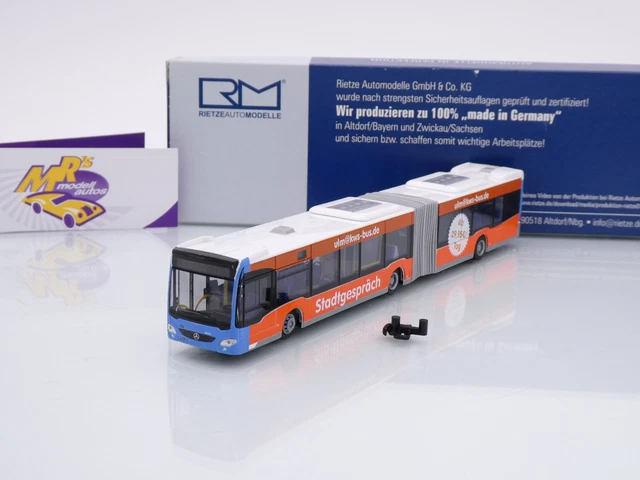 RIETZE 69552 # Mercedes-Benz Citaro G 12 Gelenkbus " SWU - Ulm " 1:87 ...