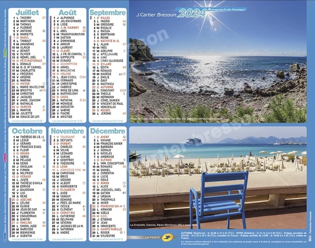 CALENDRIER LA POSTE Paysage Almanachs 2024 Cartier Bresson EUR 9,89 ...