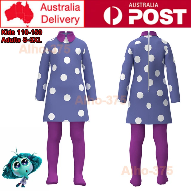 ADULTS KIDS INSIDE Out 2 Envy Cosplay Costume Book Week Party Dress Up ...