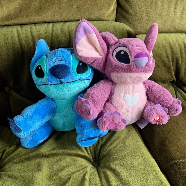 DISNEY PRIMARK LILO & Stitch Angel Soft Toy Plush Light Up Cheeks ...