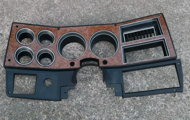 1989-1991 CHEVY SQUAREBODY Woodgrain Dash Bezel Burl Suburban C30 K5 ...
