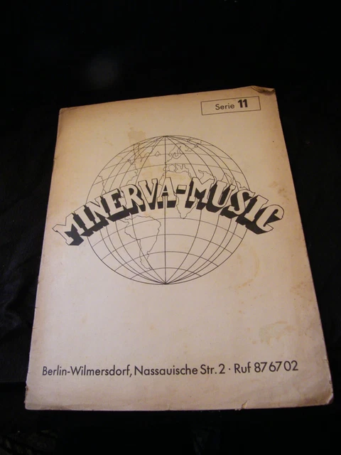 & SPARTITO MINERVA Music Serie 11 Music Sheet " EUR 26,40 - PicClick IT