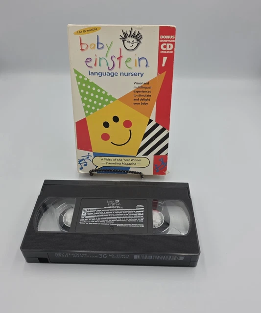BABY EINSTEIN LANGUAGE Nursery VHS Ages 1-18 Months Disney Educational ...