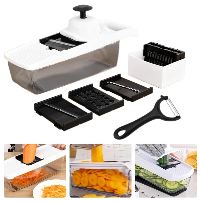 6IN1 CHOPPER Slicer Julienne Cutter Fruit Vegetable Chopper Peler ...