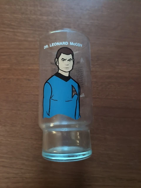 STAR TREK DR. Leonard McCoy Dr. Pepper Glass 1976 Paramount Pictures £ ...