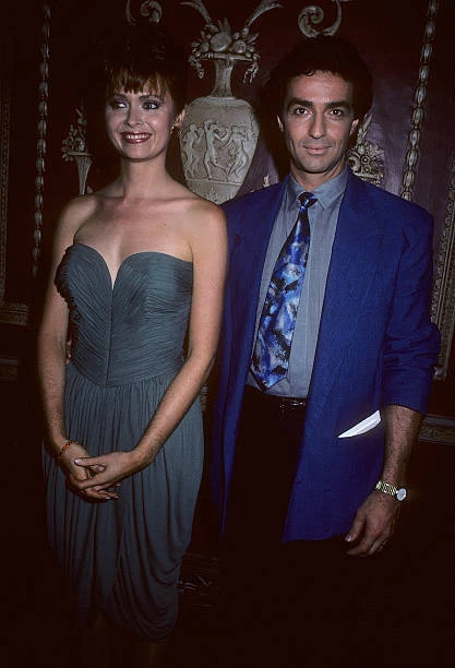 ACTRESS JULIE OSBURN actor Stephen Schnetzer at the Daytime Emm - 1986 ...