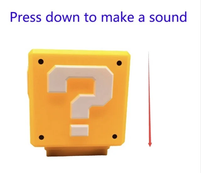 SUPER MARIO BROS Question Mark Block Night Light up Lamp Nintendo Bros ...