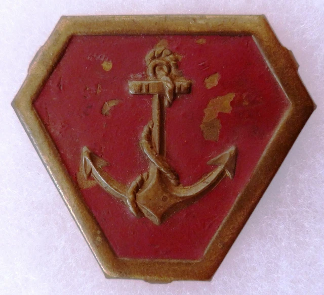INSIGNE 1943 CEF ITALIE Artillerie Coloniale ORIGINAL Corps ...