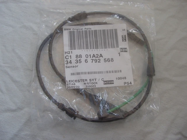 NEW GENUINE BMW 34356792568 Front Brake Wear Indicator/Lead Fits X5 E70 ...