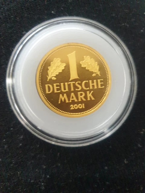12 G GOLDMARK Goldmünze - 1 DM Deutschland 2001 J Coin EUR 750,00 ...