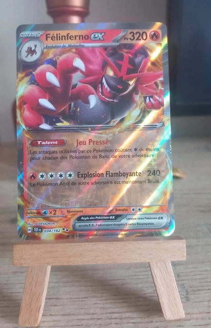 CARTE POKÉMON FÉLINFERNO EX 034/162 EV5 TEF Forces Temporelles NEUF EUR ...