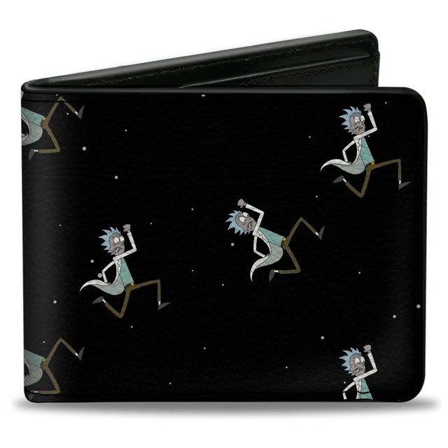 BI-FOLD WALLET RICK and Morty Rick Running in Space Pose Scattered EUR ...