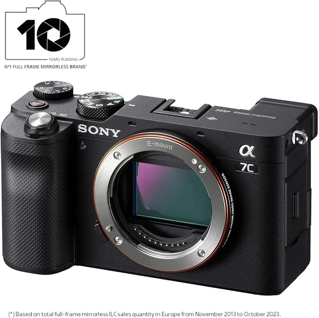 SONY ALPHA A7C 24.2MP Mirrorless Camera - Black (Body Only) BRAND NEW £1,650.00 - PicClick UK