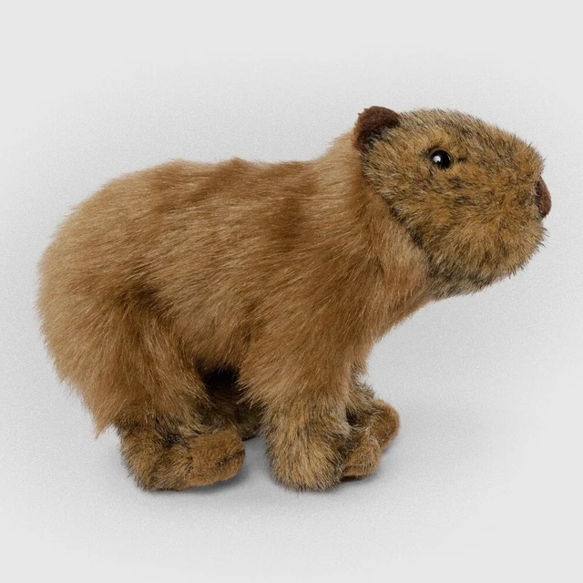 CAPYBARA PLUSH SOFT Toy Animal Teddy by Living Nature. Wild Life Gift ...