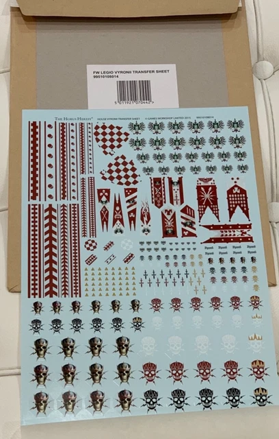 IMPERIAL KNIGHT VYRONII Transfer Decal Warhammer 30k 40k Horus Heresy ...