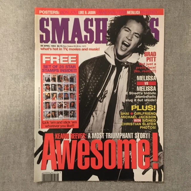 SMASH HITS MAGAZINE ~ 28 April 1993 ~ Keanu Reeves Metallica Bon Jovi ...