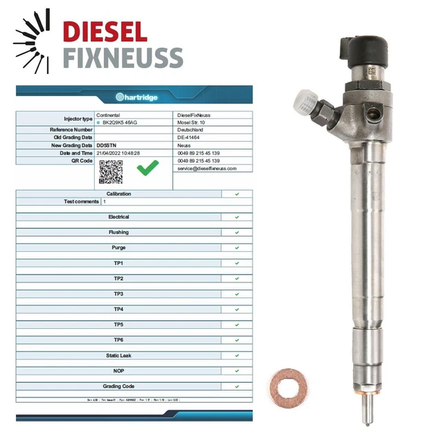 FORD TRANSIT RANGER 2.2 TDCi Diesel Fuel Injector BK2Q-9K546-AG ...