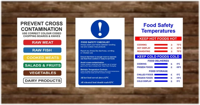 FOOD SAFETY SIGN For Catering Commercial Kitchen Food Production £2.35 ...