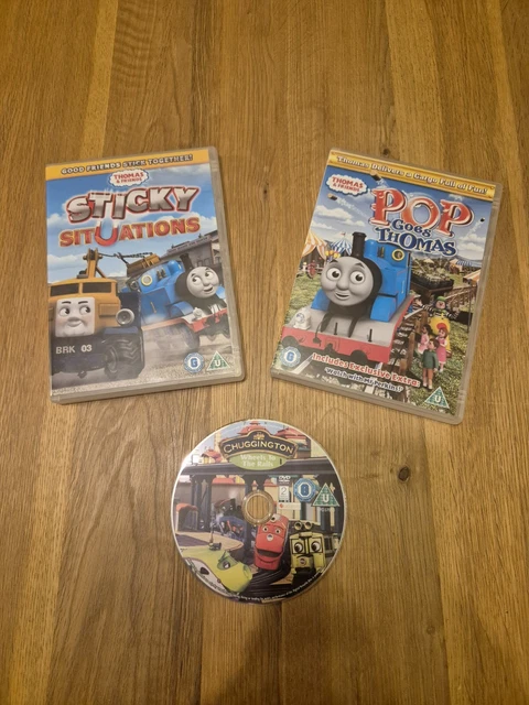 THOMAS THE TANK engine DVD bundle x 2 Sticky Situations & Pop Goes ...