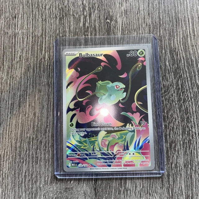 BULBASAUR ILLUSTRATION RARE 133/132 Pokémon TCG Mega Evolution MINT £40 ...