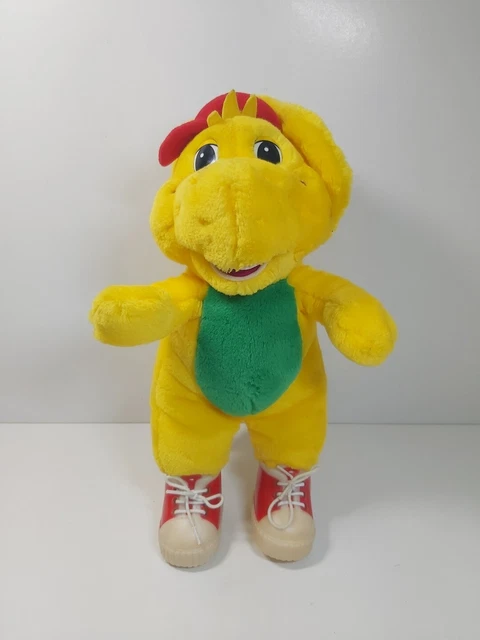 1998 BARNEY & Friends Yellow Dinosaur BJ Plush Soft Toy 12" Vintage £14 ...