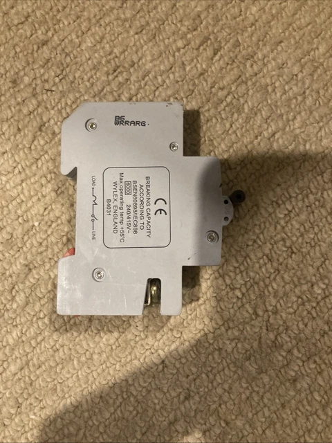 WYLEX NSB MCB 6 Amp Single Pole Circuit Breaker Type B 6A NSB06 £4.99 ...