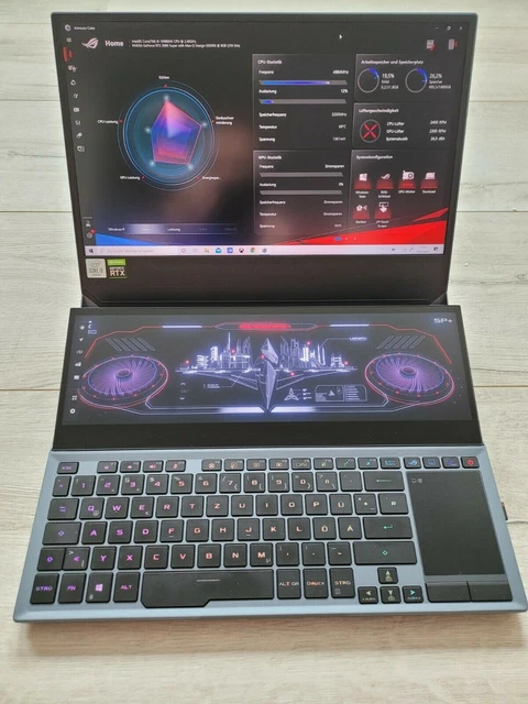 ASUS ROG ZEPHYRUS Due 15 GX550LXS 4K Dual Screen, I9 10980HK, 2 TB SSD ...