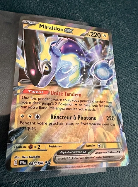 CARTE POKÉMON MIRAIDON EX 081/198 EV01 Ecarlate et violet FR Neuf EUR 1,00 - PicClick FR