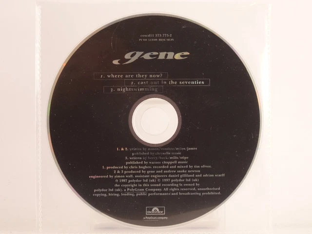 GENE WHERE ARE THEY NOW?/CAST OUT IT THE SEVENTIES (X11) CD 3 titres ...