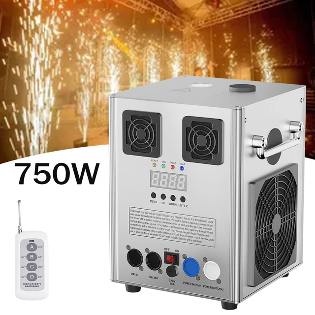 750W COLD SPARK Machine Sparkular Funkenmaschine DMX Feuerwerk Bühnen ...