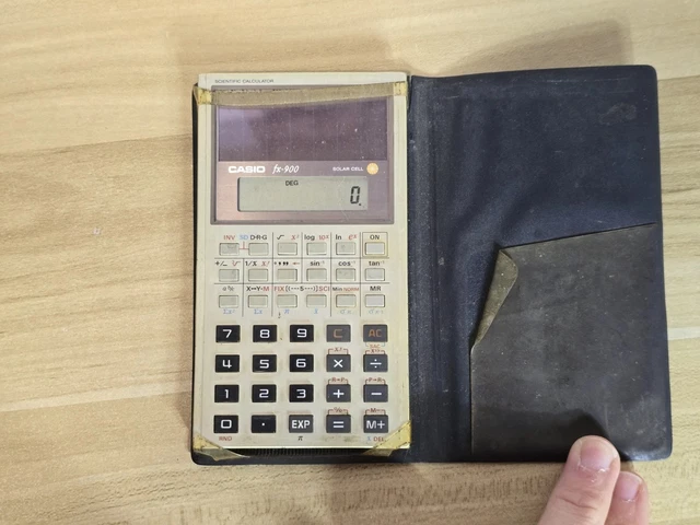 VINTAGE 1980S CASIO FX-900 First Scientific Calculator Solar Powered ...