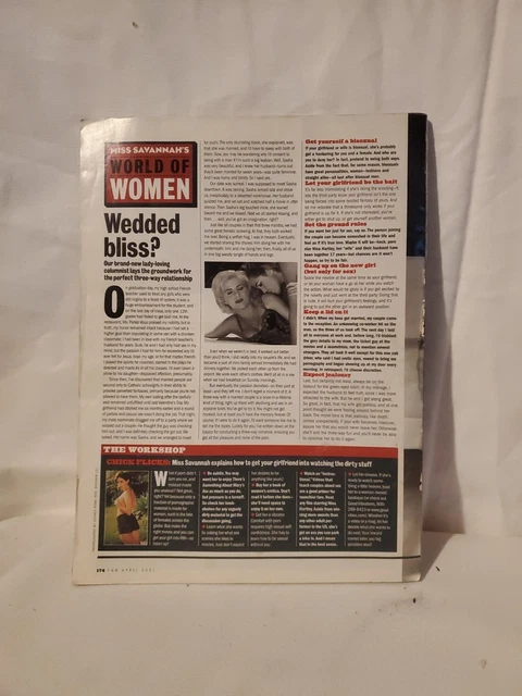 APRIL 2001 FHM #10 magazine Shannon Elizabeth sexy cover Alexandra ...