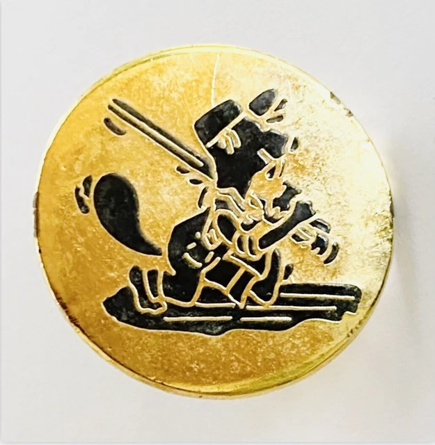BEAVER GONE SHOOTIN Pin Badge Novelty Gun Rare Vintage (K21) $12.00 ...