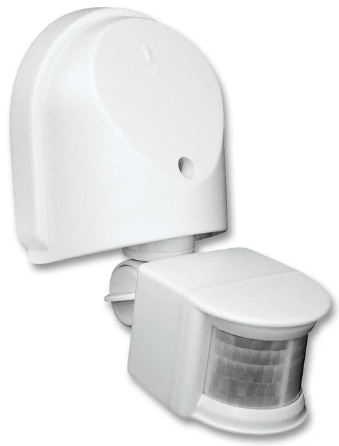 PIR STAND ALONE 180 Deg Wht, Beam Angle 180°, Colour White, External ...