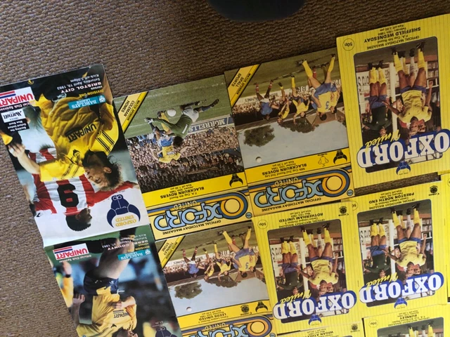 OXFORD UNITED FOOTBALL programmes collection of 23 1980/90s all ...