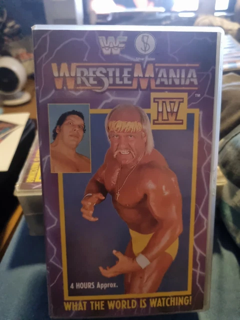 WWF/WWE WRESTLEMANIA 4 IV VHS Double Video Silver Vision £10.00 ...