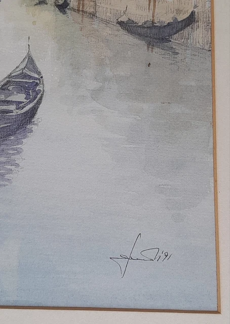 GIOVANNI BONAZZON VENISE 1951 Dessin avec signature + Dédicace ...