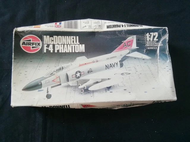 AIRFIX MCDONNELL F-4 PHANTOM II 1:72 vintage model kit 04013 £8.50 ...