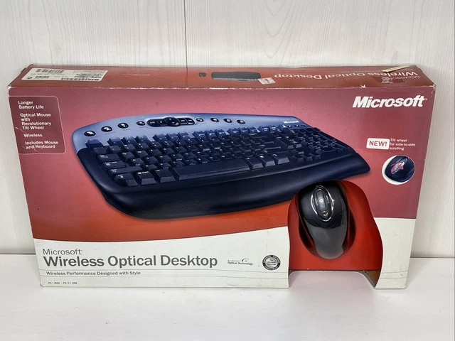 MICROSOFT WIRELESS OPTICAL Desktop Keyboard Mouse 1006 1008 1010PC MAC ...
