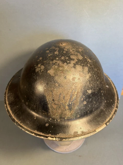 ORIGINAL WW2 BRITISH Warden’s Mk11 steel helmet Complete 1940 With ...