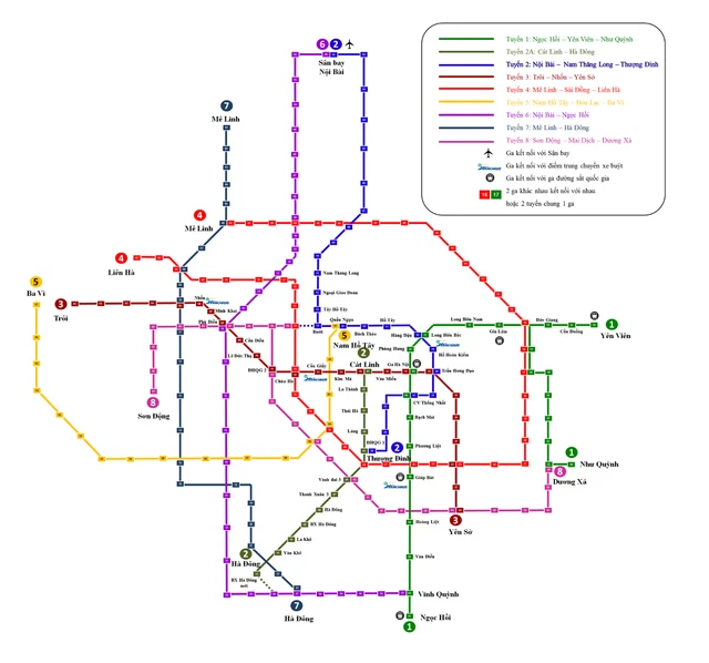 HANOI VIETNAM METRO System Subway Diagram Transit Map Train Railroad ...