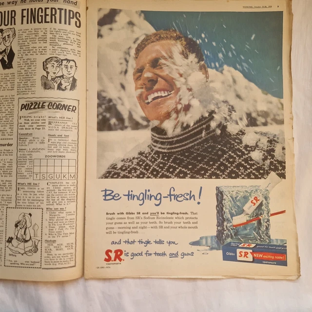 1958 50S WEEKEND Magazine Glamour Adverts Stories Articles Fashion Prop ...