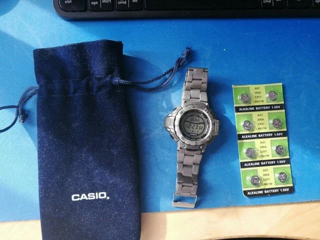 CASIO PROTREK PRT-350 TITANIUM Watch $170.00 - PicClick CA