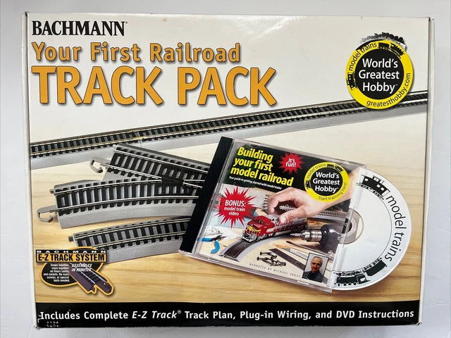 BACHMANN 44596 FIRST Railroad Track Pack HO Scale - Nickel Silver $150. ...
