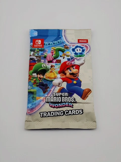 SUPER MARIO BROS Wonder **TRADING CARD PACK ONLY** New & Sealed In Hand ...