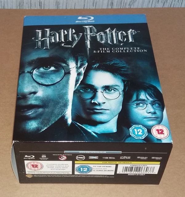 HARRY POTTER-COMPLETE 8 FILM COLLECTION, YEARS 1-7B (Blu-ray boxset) Region B £12.99 - PicClick UK