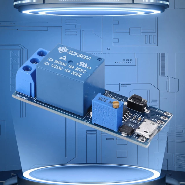 CONDUCTION RELAY MODULE Wide Voltage Adjustable Relay Module for ...