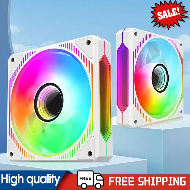 PC RADIATOR 5V 3PIN ARGB 12V 4PIN PWM 120mm Luminous Case Fan (Positive ...