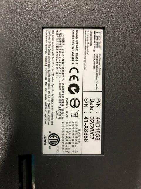 IBM 44D1858 SUREPOS Point of Sale Keyboard Cash Register Black Point ...