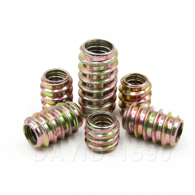 140PCS M4 M5 M6 M8 M10 Inserts Nuts Assortment Kit Wood Furniture $21.49 - PicClick CA